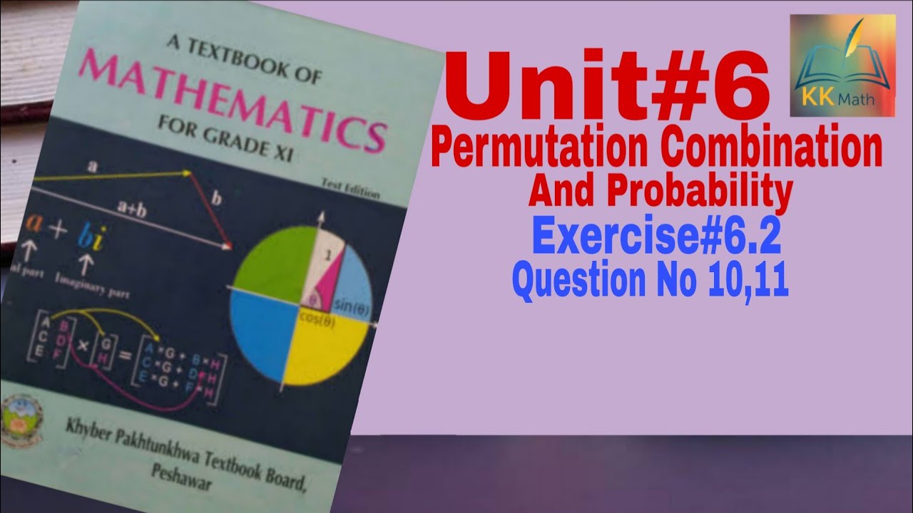 kpk board 11 class math unit 6 permutation Combination probability Ex 6 ...