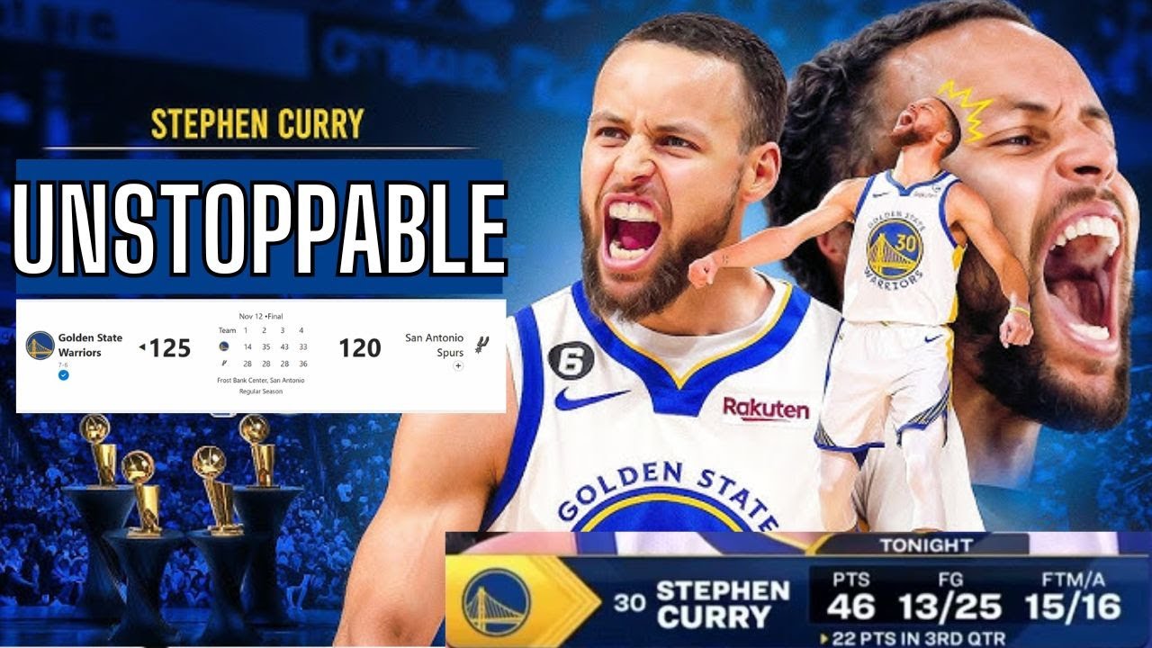 CHEF CURRY BACK! Steph Curry drops 46 Pts CRUSH to Spurs and Warriors ...