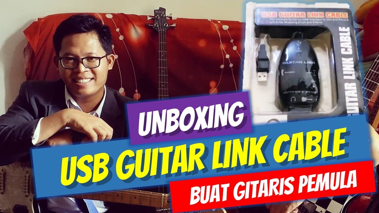 SOUND CARD GITAR TERBAIK | UNBOXING USB GUITAR LINK CABLE - YouTube