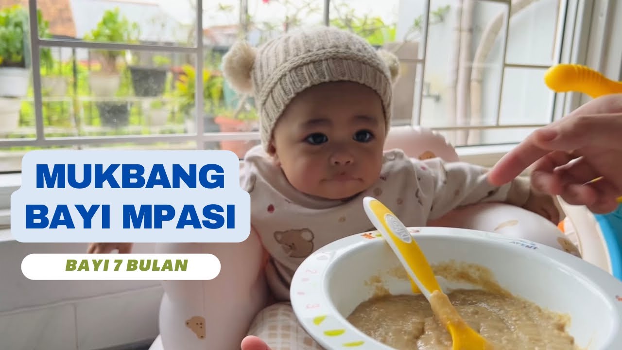 MPASI BAYI 7BULAN | MUKBANG BAYI MPASI | MPASI SALMON | MPASI UBI CILEMBU | BAYI MAKAN LAHAP ...