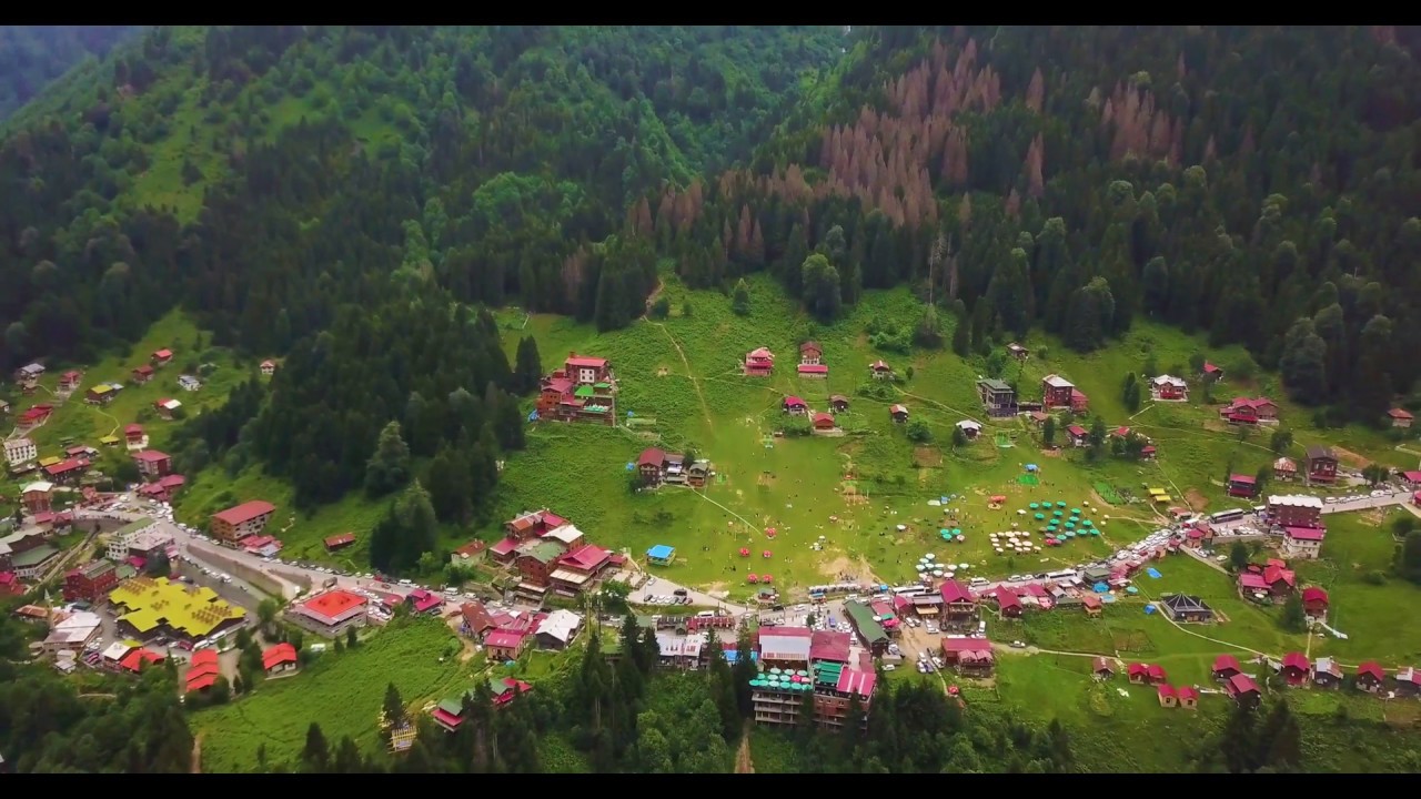 Rize Ayder Yaylası 4K Havadan Drone Çekimi - YouTube