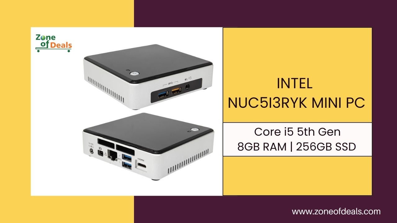 Intel NUC5i3RYK - Mini PC - Intel Core i3 5th Gen - 8GB+256GB SSD ...