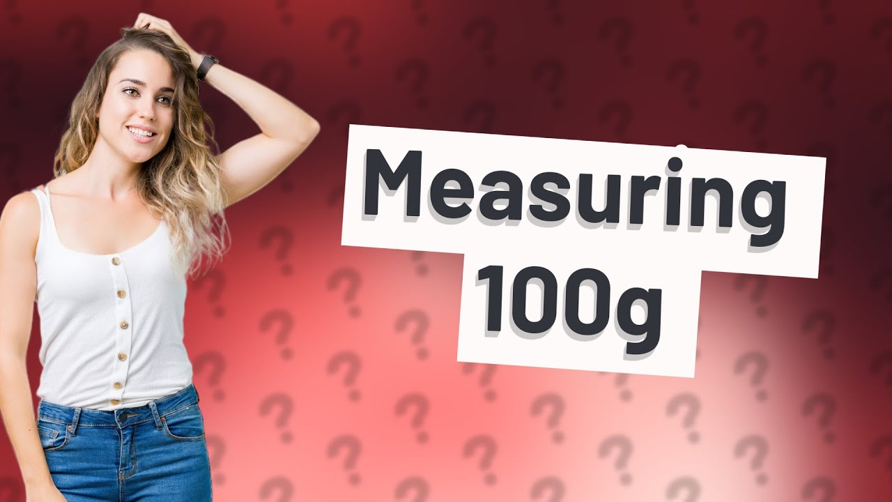 How do you measure 100g of something? - YouTube