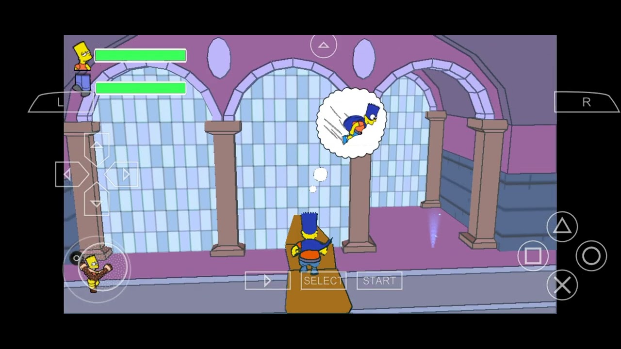 Los Simpson El Videojuego PSP Gameplay Parte 2 Bartman Begins - YouTube