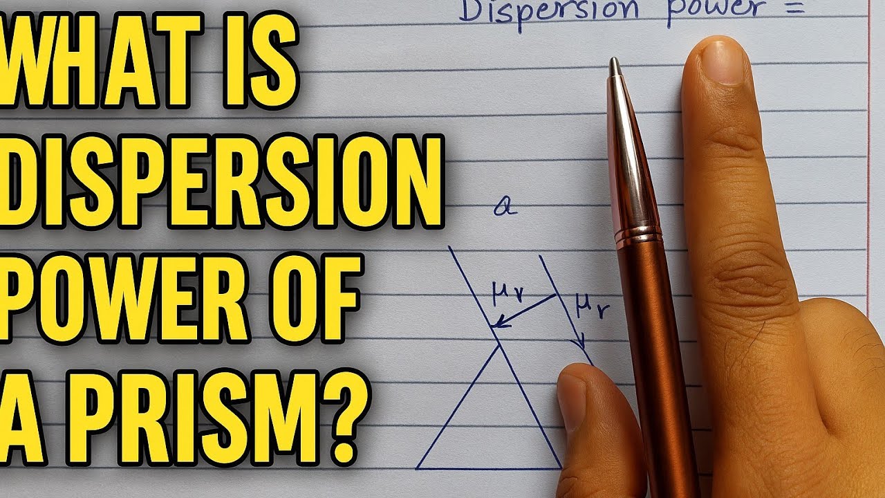 What is Dispersion Power of a Prism Explained with Formula //refraction ...