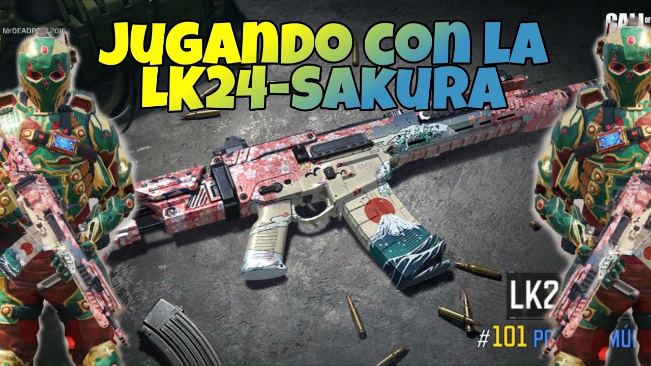 Call of duty mobile jugando con la LK24-SAKURA - YouTube