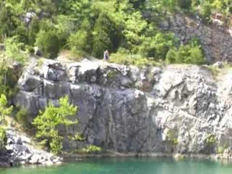 Virginia Tech rock quarry - jump 2 - YouTube