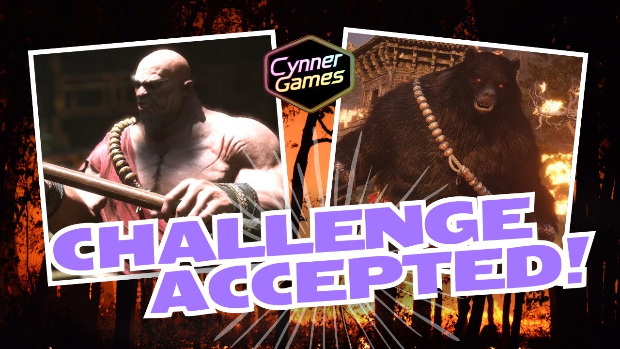 Fighting Gameplay - Black Wind King + Black Bear Guai (Chapter 1 Ending ...