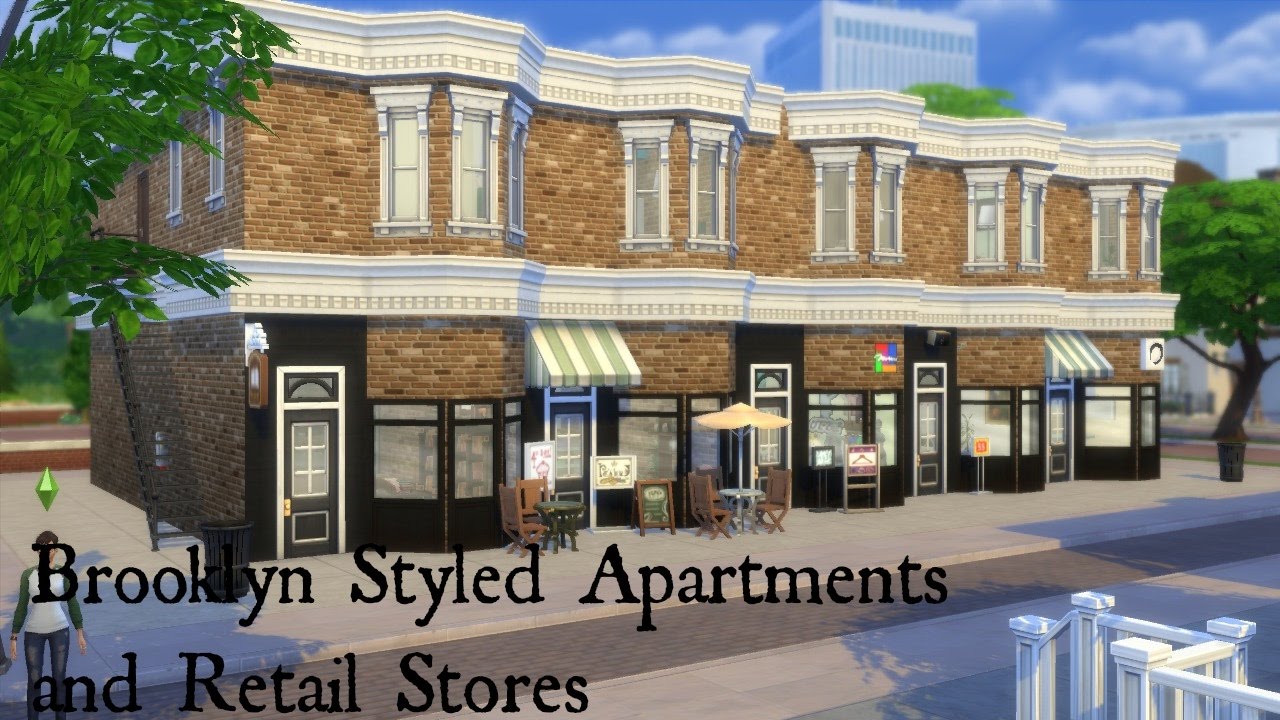Brooklyn Apartments and Retail Stores || Sims 4 - YouTube