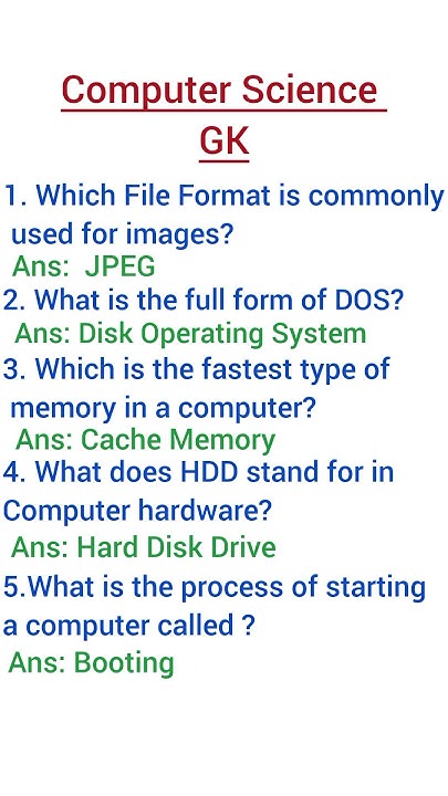 Computer Science Gk #computergk #Computerkwonledge #interviewquestions #shorts - YouTube