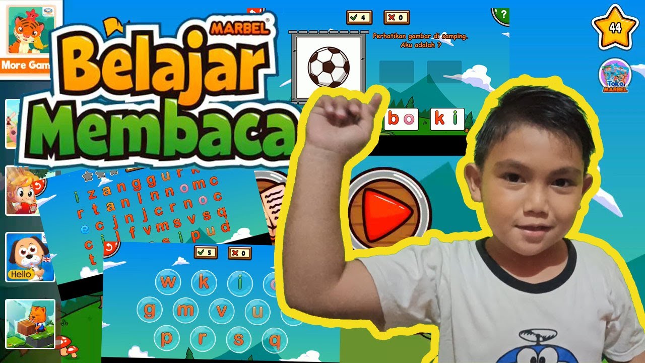Bermain sambil Belajar | Main Game Belajar Membaca | Marbel Belajar ...