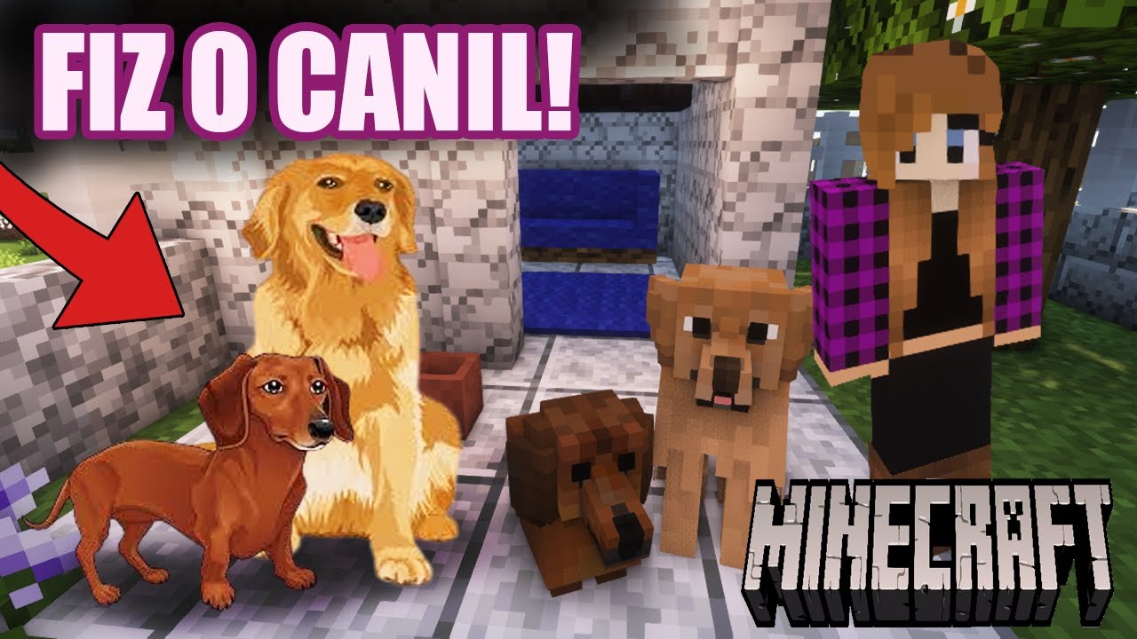 FIZ O CANIL PARA OS NOVOS CACHORROS! 🐴minecraft roleplay- parte 163 ...