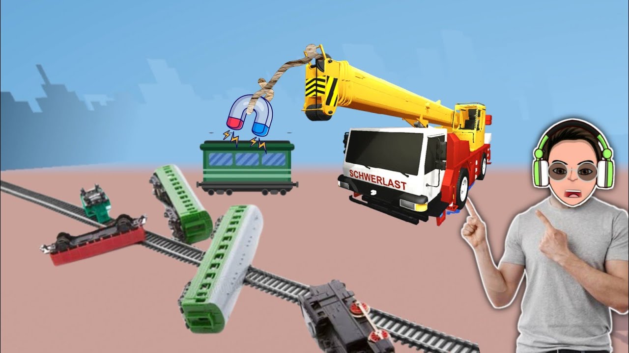 Save the train from the crane gameplay 🚆 #nonugamingyt - YouTube