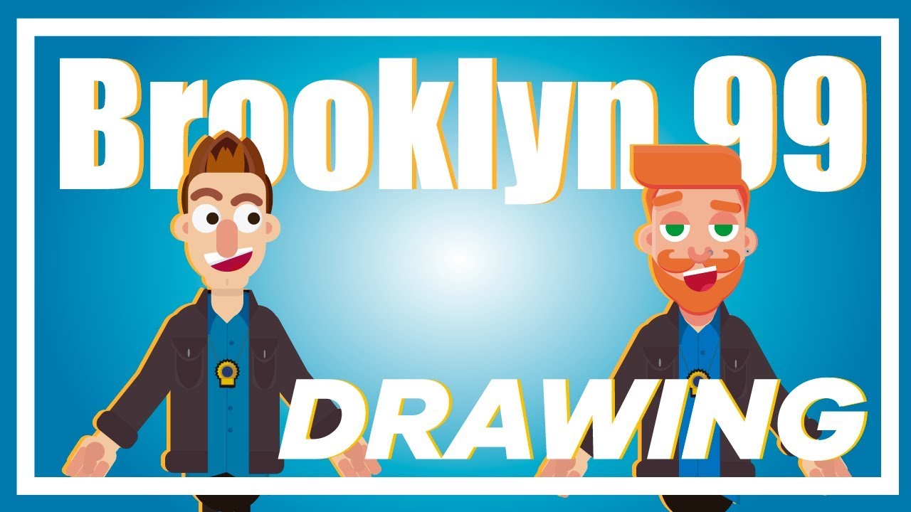 HOW TO DRAW BROOKLYN 99 - DIGITAL ART - YouTube