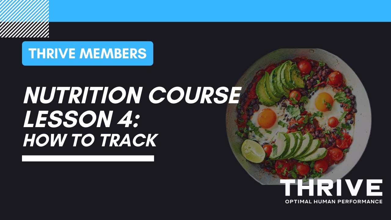 lesson 4: How To Track Your Nutrition - YouTube