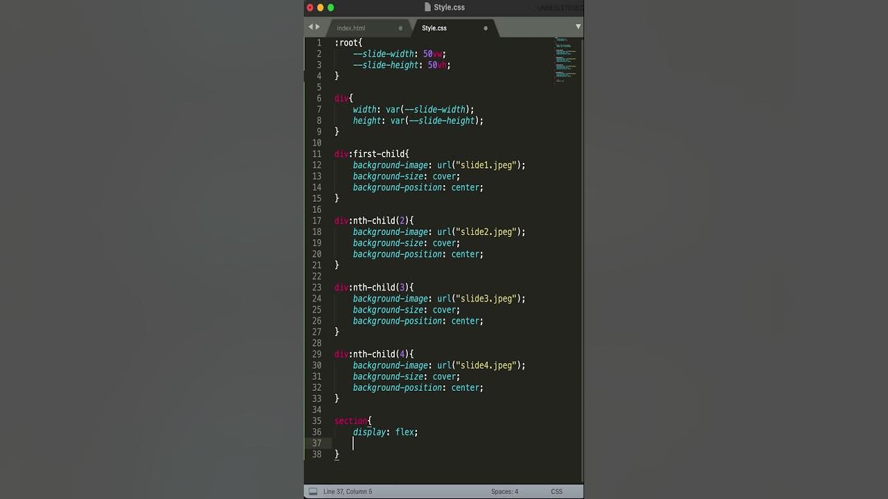 CSS Slideshow Animation: Create Stunning Image Slides #css #html #video #coding #viral - YouTube