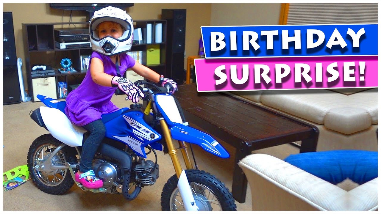 DIRT BIKE BIRTHDAY SURPRISE! - YouTube