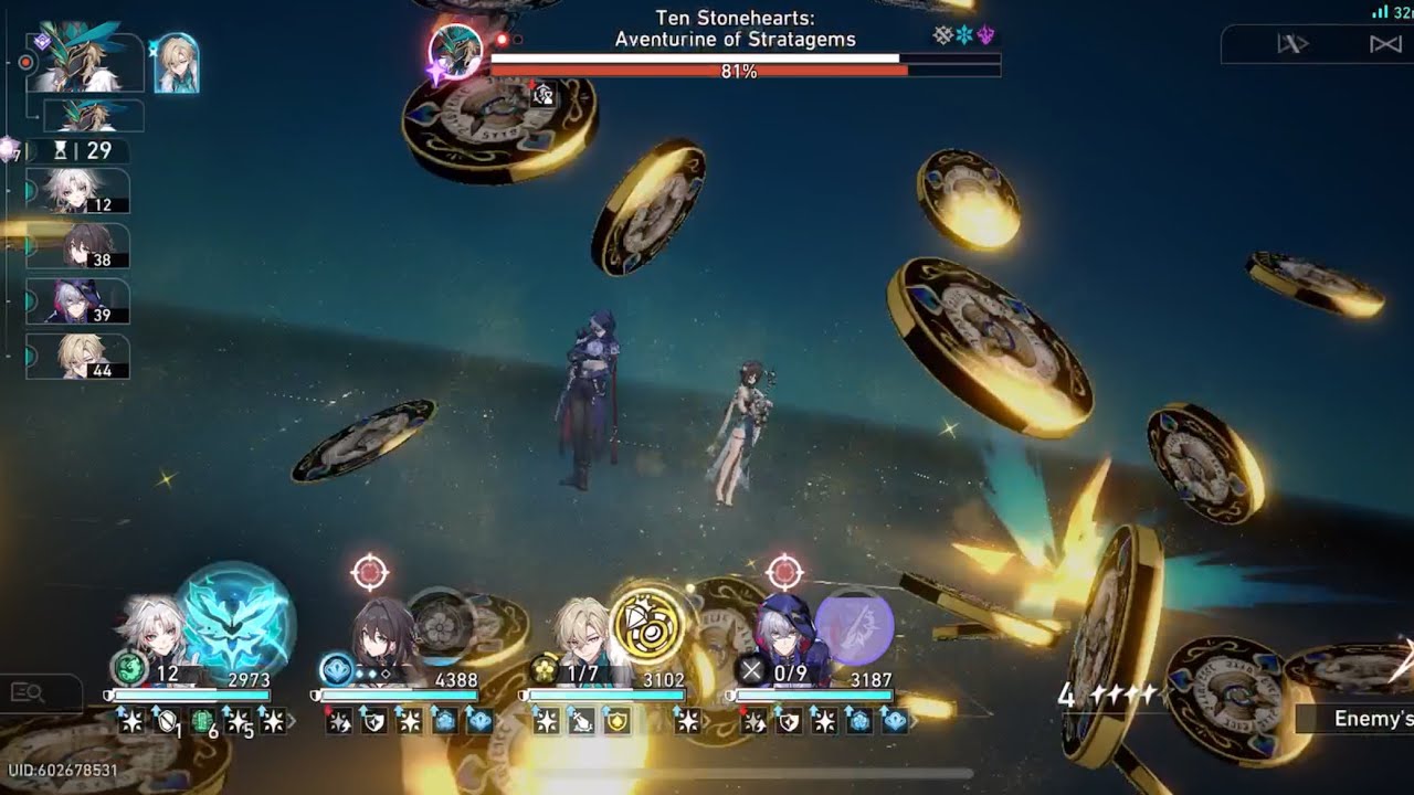 HSR | MoC11 (v2.6) | True 0 Cycle (E2 Acheron vs. Sting | E2 Feixiao ...