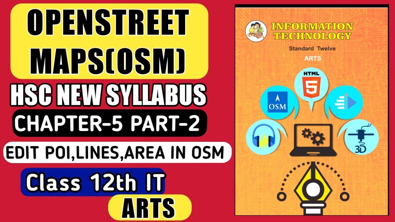 part 2 Open Street Map OSM how to edit in OSM lines POI & Area | Class ...