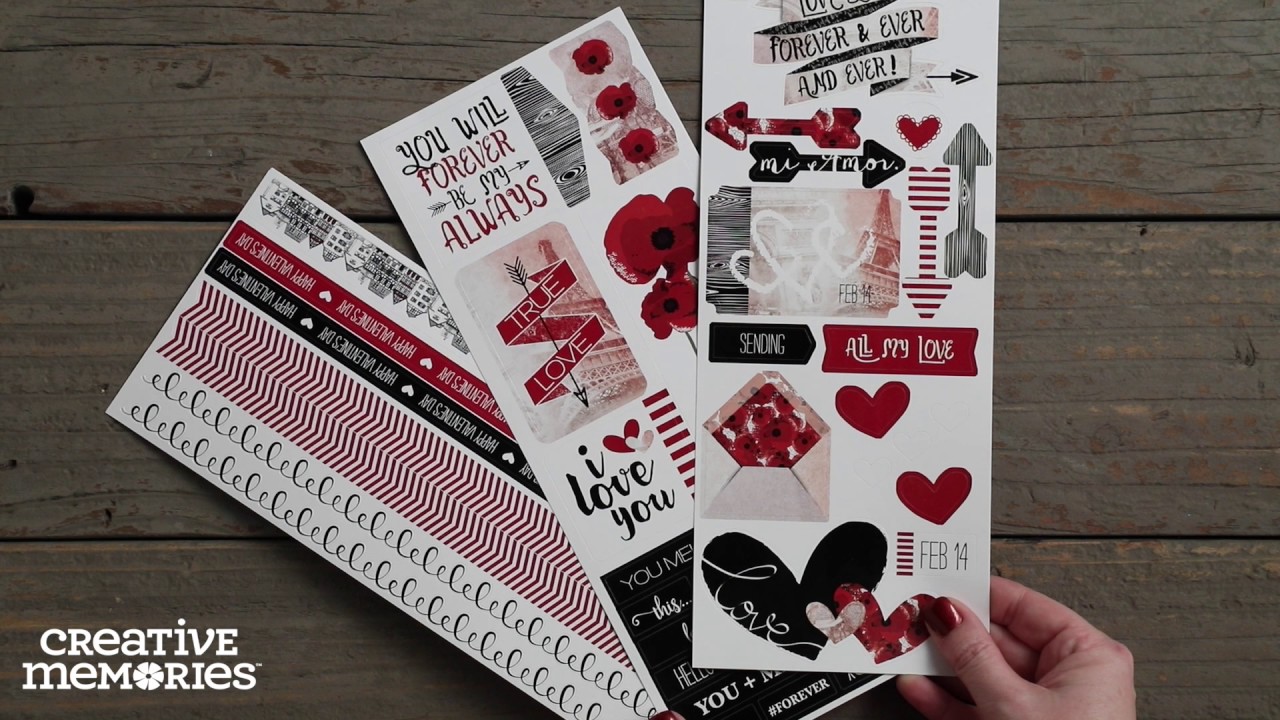 Mi Amor Stickers by Creative Memories - YouTube