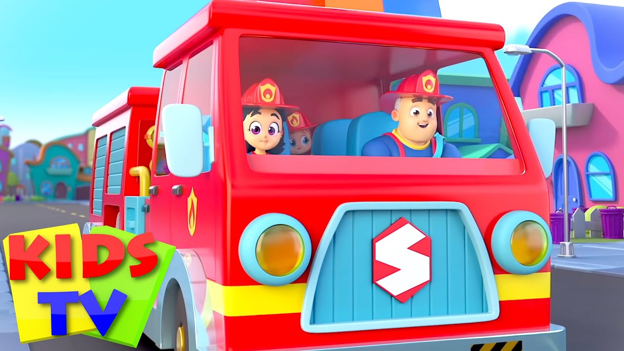Fire Truck Song | The Big Red Fire Truck | Firefighter Song | Nursery ...