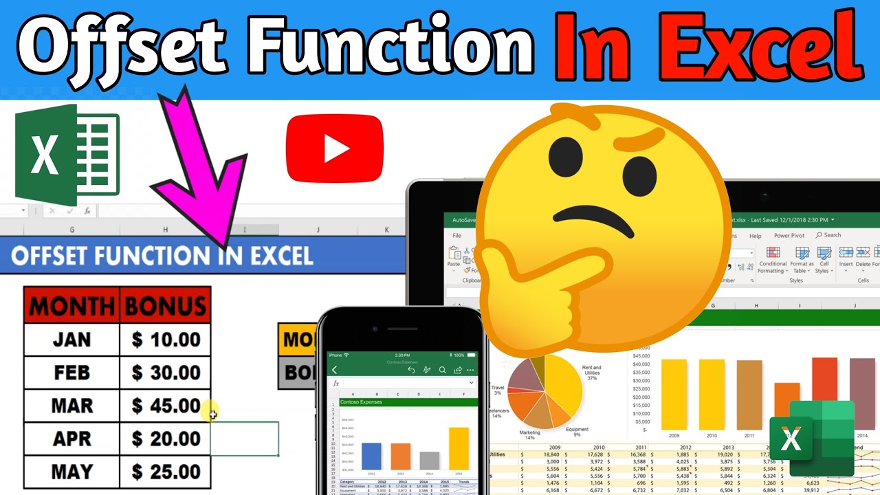Offset Function In Excel Advanceexcel Zintinstitute Excel Exceltutorial Formula Youtube