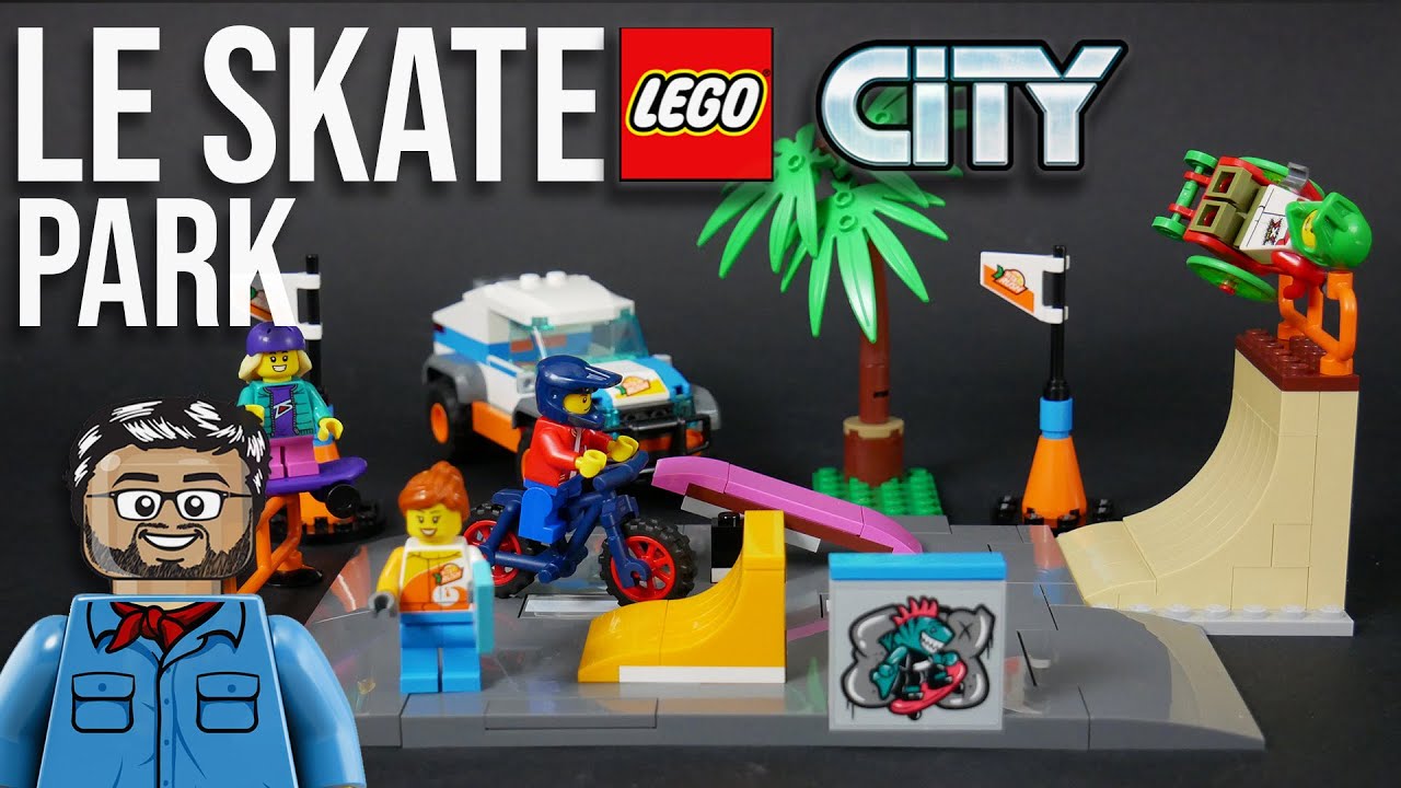 LEGO City 60290 - Le skate Park (nouvelles pièces de route) - YouTube