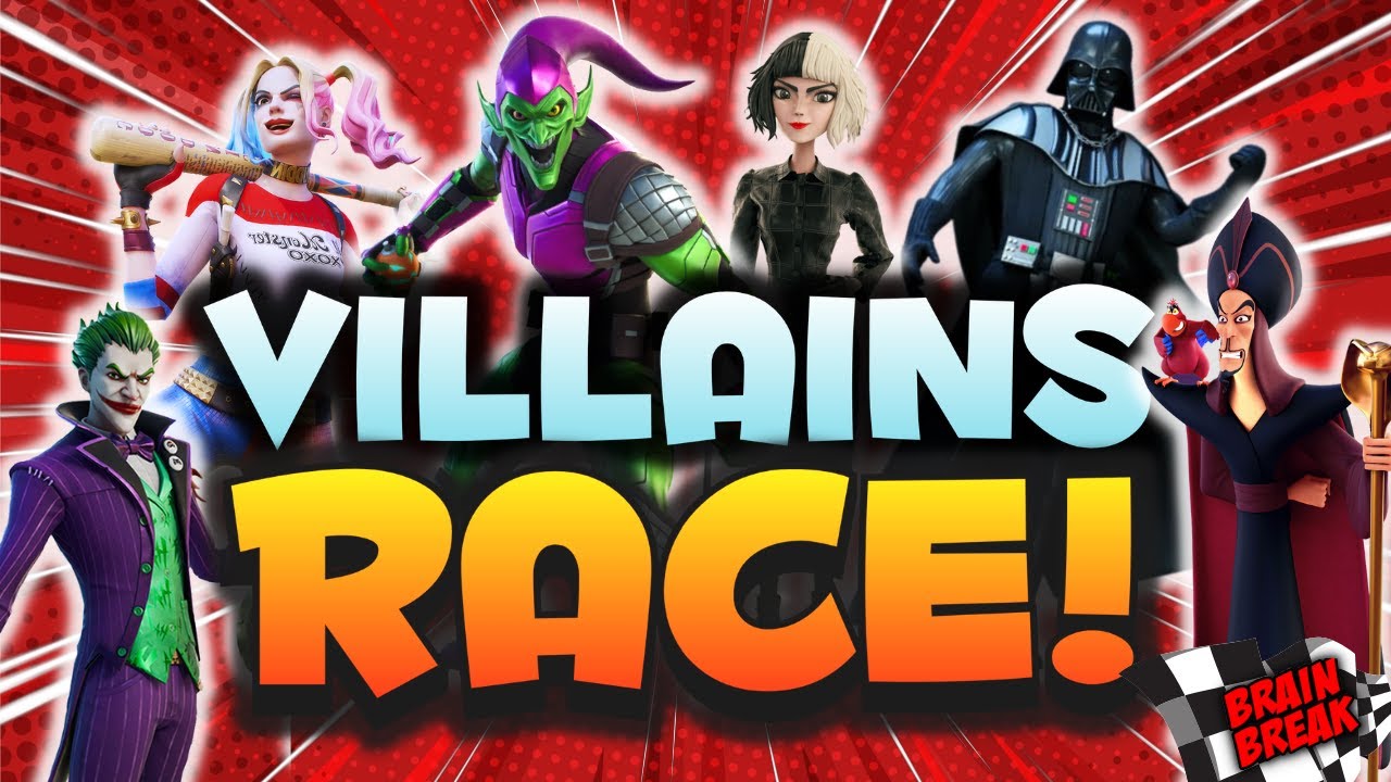 Villains Race🟣BRAIN BREAK🟢 movement game for kids | Dance and exercise ...