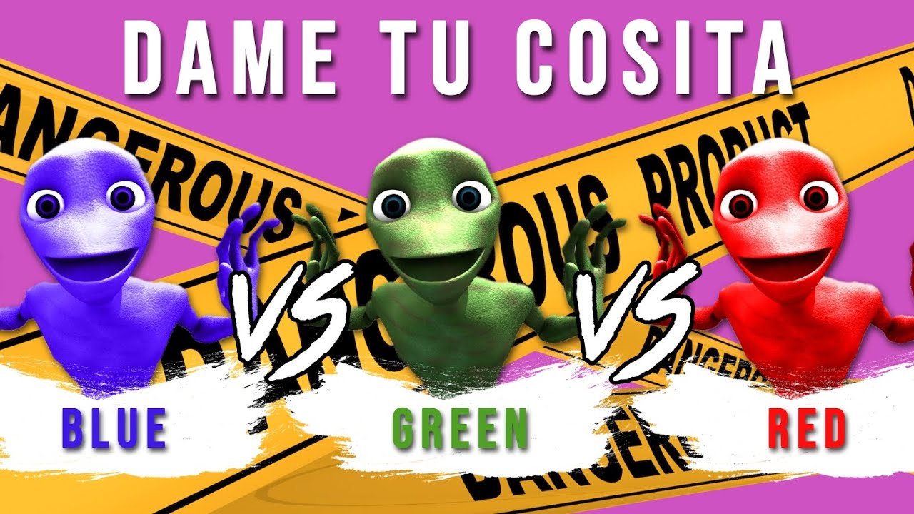 ALIEN DANCE (alien joget) blue vs green vs red #alien #aliendance # ...