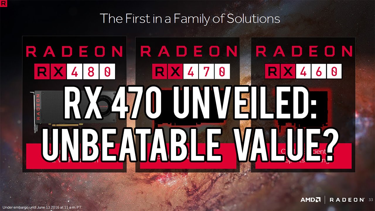 AMD Reveals RX 470 - R9 290 Performance at $150? - YouTube