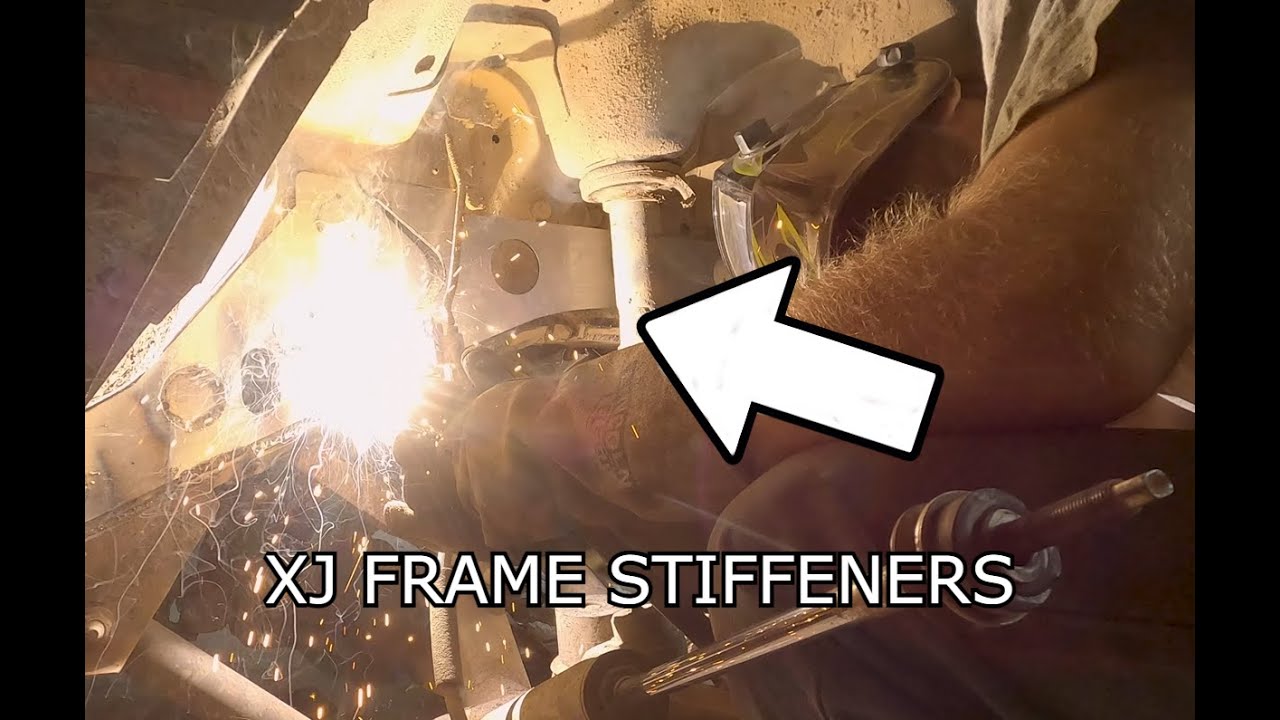 Installing Frame Stiffeners on my XJ - YouTube