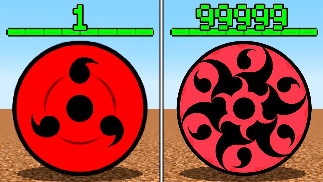 SHARINGAN DO NARUTO EVOLUI A CADA XP - YouTube