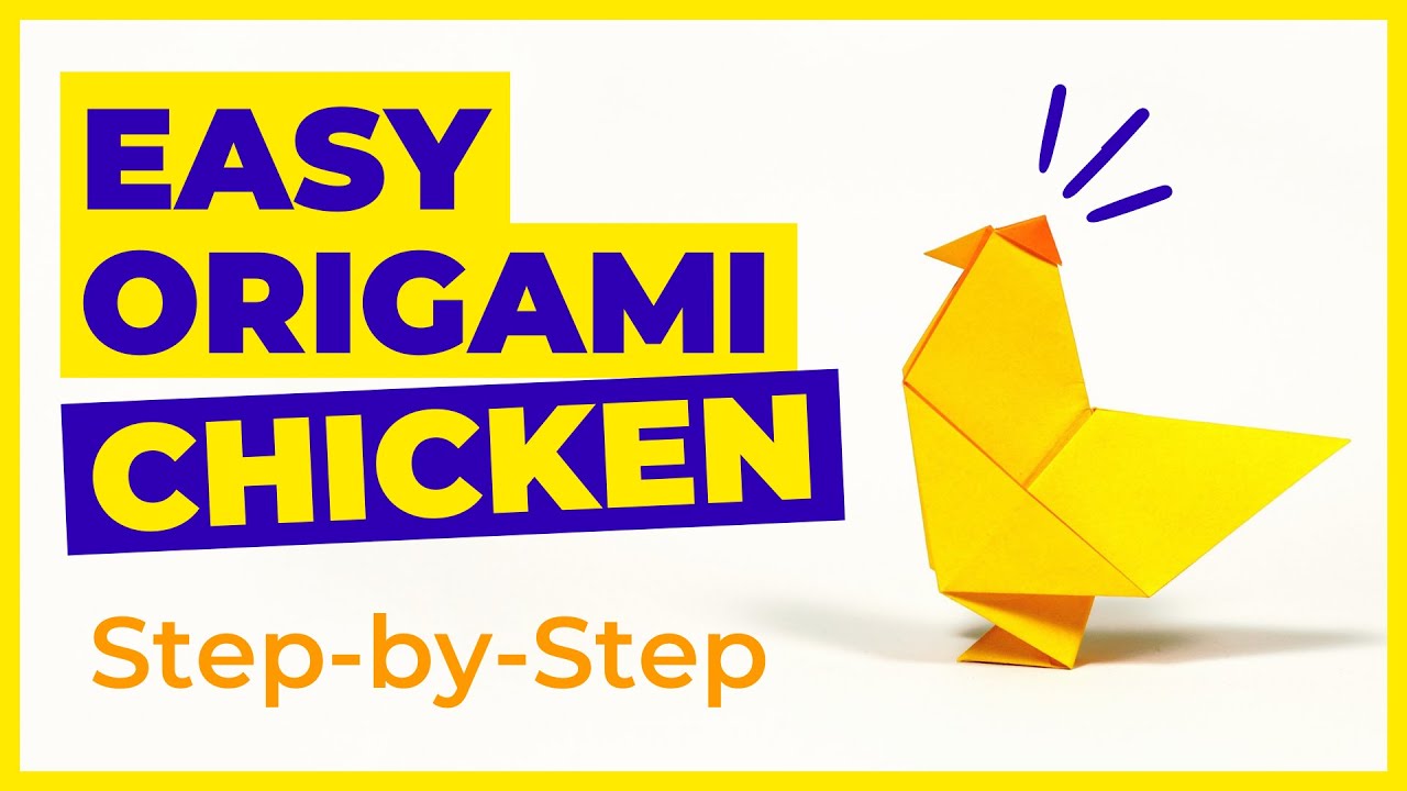 How to make an Easy Origami Chicken 🐓🐣 - YouTube