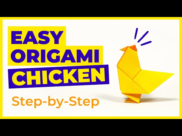 Chicken That Is Born From Egg Easy Origami Instructions For Kids