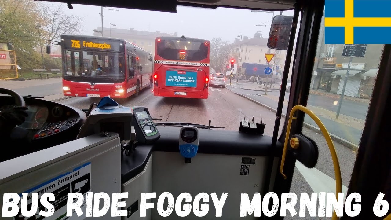 Stockholm-Sl Bus Ride| With Bus726|Fom Älvsjö Station To Huddinge ...