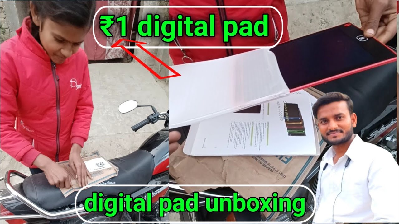 Mayne Electronic LCD writing pad / Digital pad / Driwing pad Unboxing ...