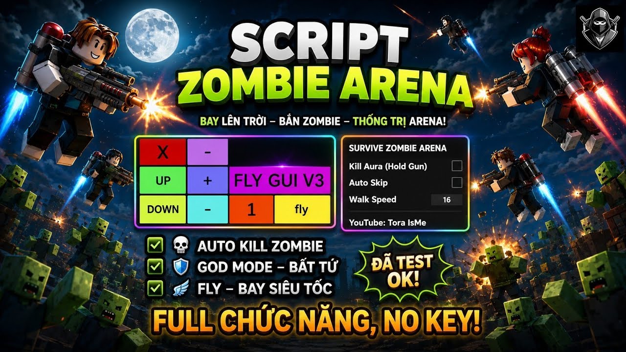 Hướng dẫn Cách Hack survive zombie arena Roblox mới nhất - Script sống ...