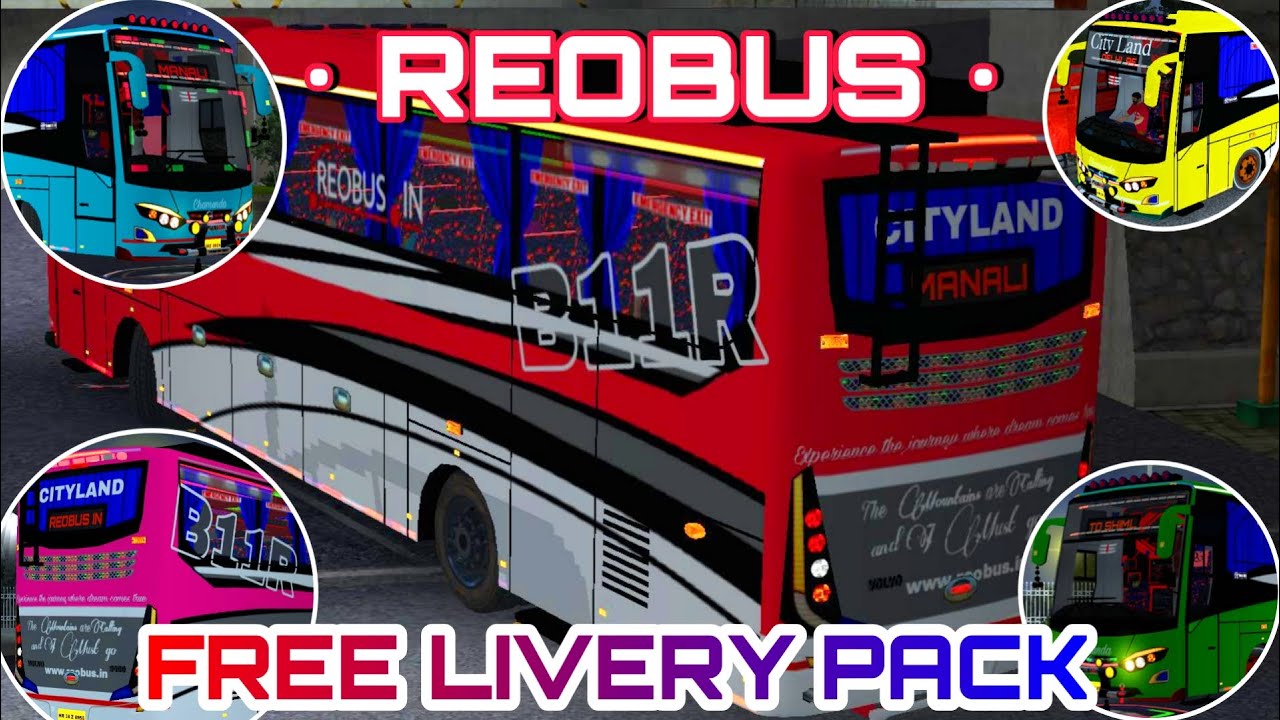 REOBUS(Chamunda Travels) | BUSSID VOLVO SKIN PACK | BUSSID REBUS SKIN ...