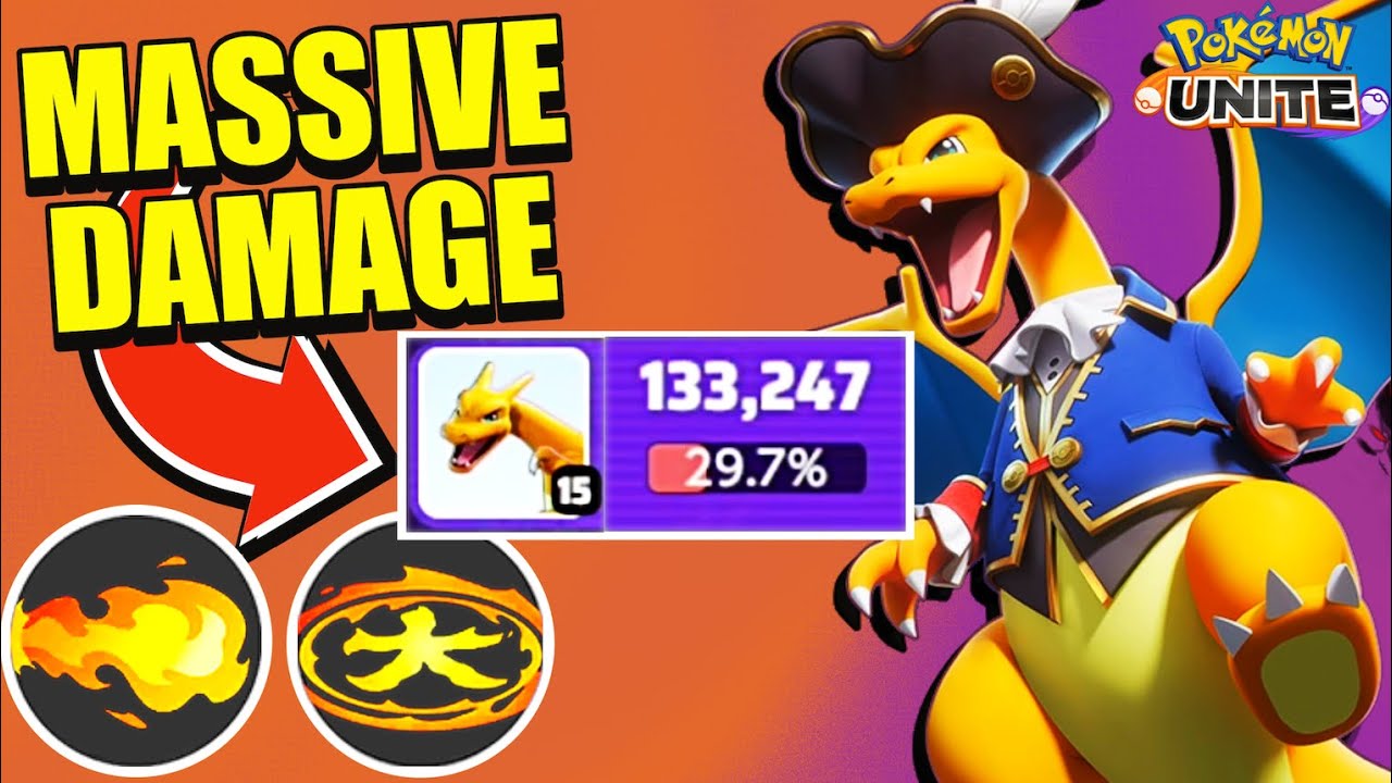 MASSIVE 130,000+ Damage!! Charizard Flamethrower + Fire Blast Build ...