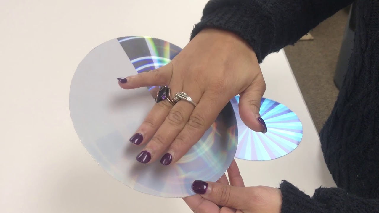 Using opaque white ink with metallized and holographic paper - YouTube