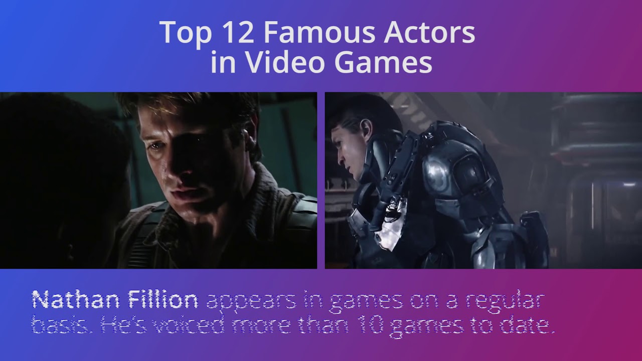 Top 12 Famous Actors in Video Games - YouTube