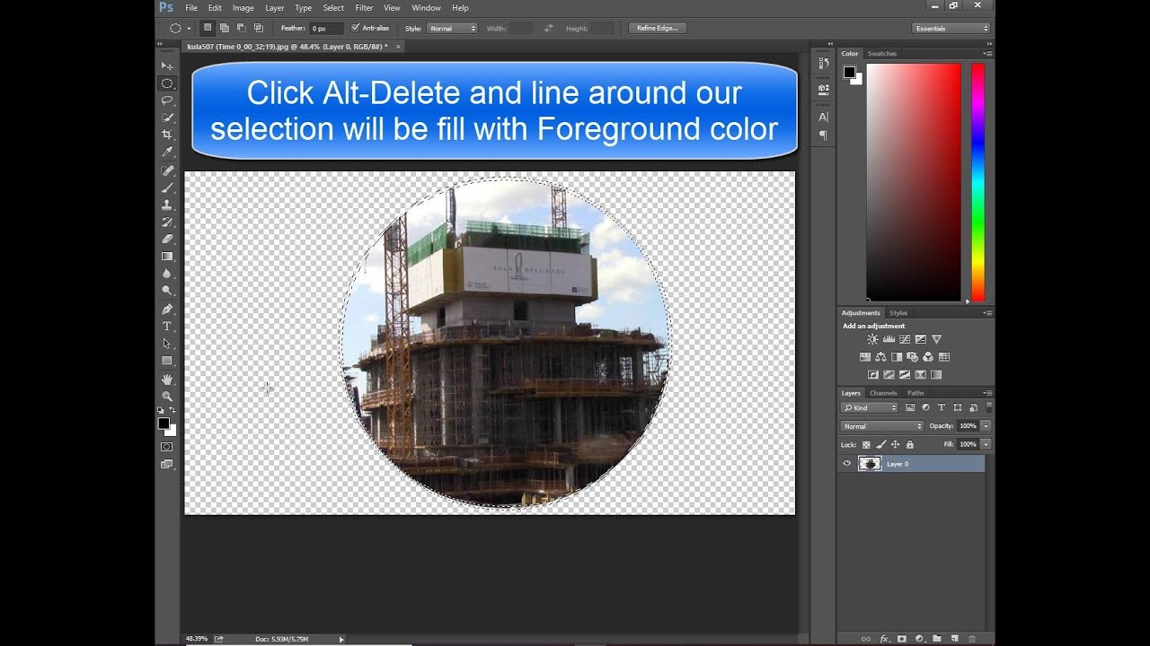 Adobe Photoshop How to Make Transparent Background - YouTube