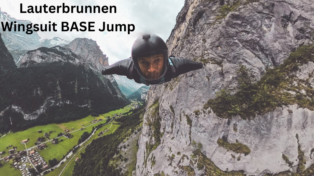 Wingsuit Base Jump Lauterbrunnen Switzerland | Immersive VR 360 - YouTube