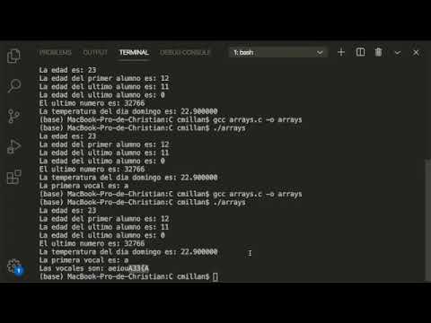 Arreglos Multidimensionales En Lenguaje C Youtube