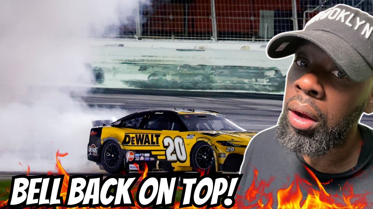 BELL FAN REACTS TO! Christopher Bell Post Race Celebration Win In ...