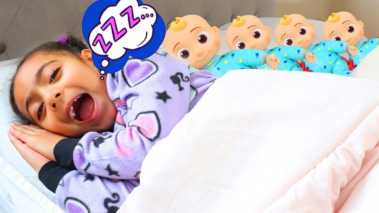 Ten Cocomelon Dolls in the Bed + More Nursery Rhymes & Kids Songs - YouTube