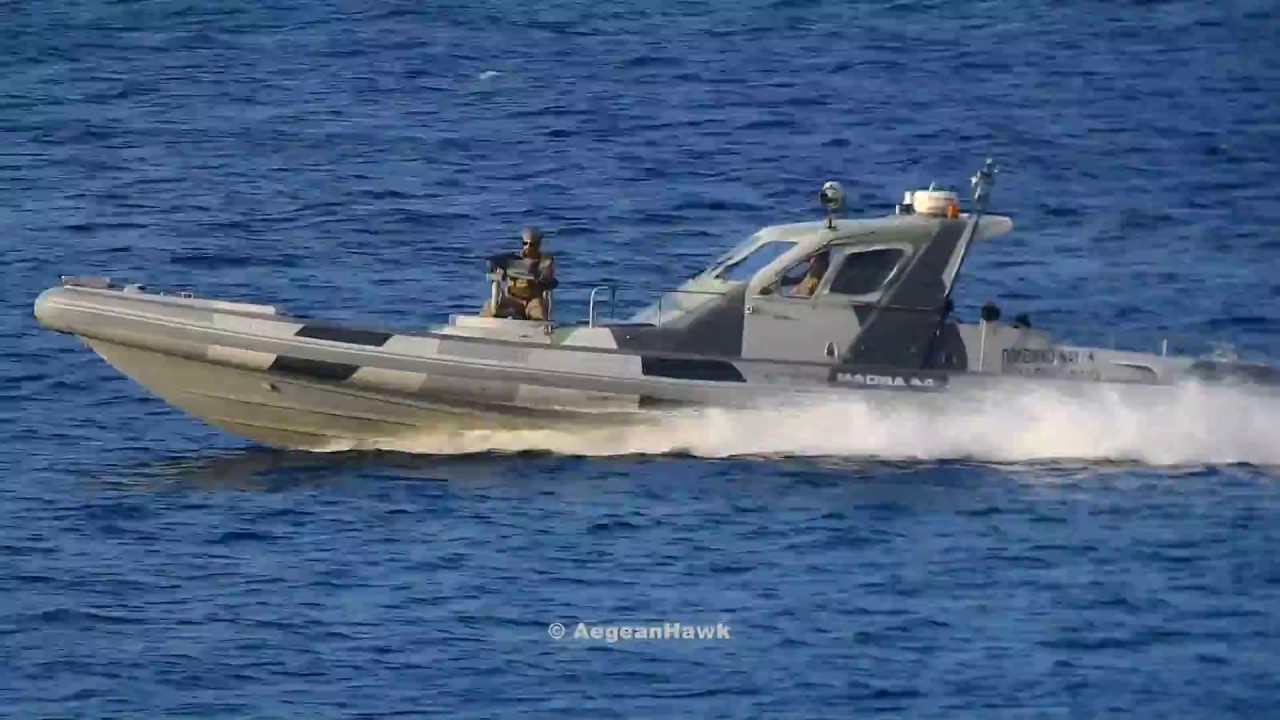Hellenic Navy Special Forces Hellraiser 44 RIBs in military exercise ...