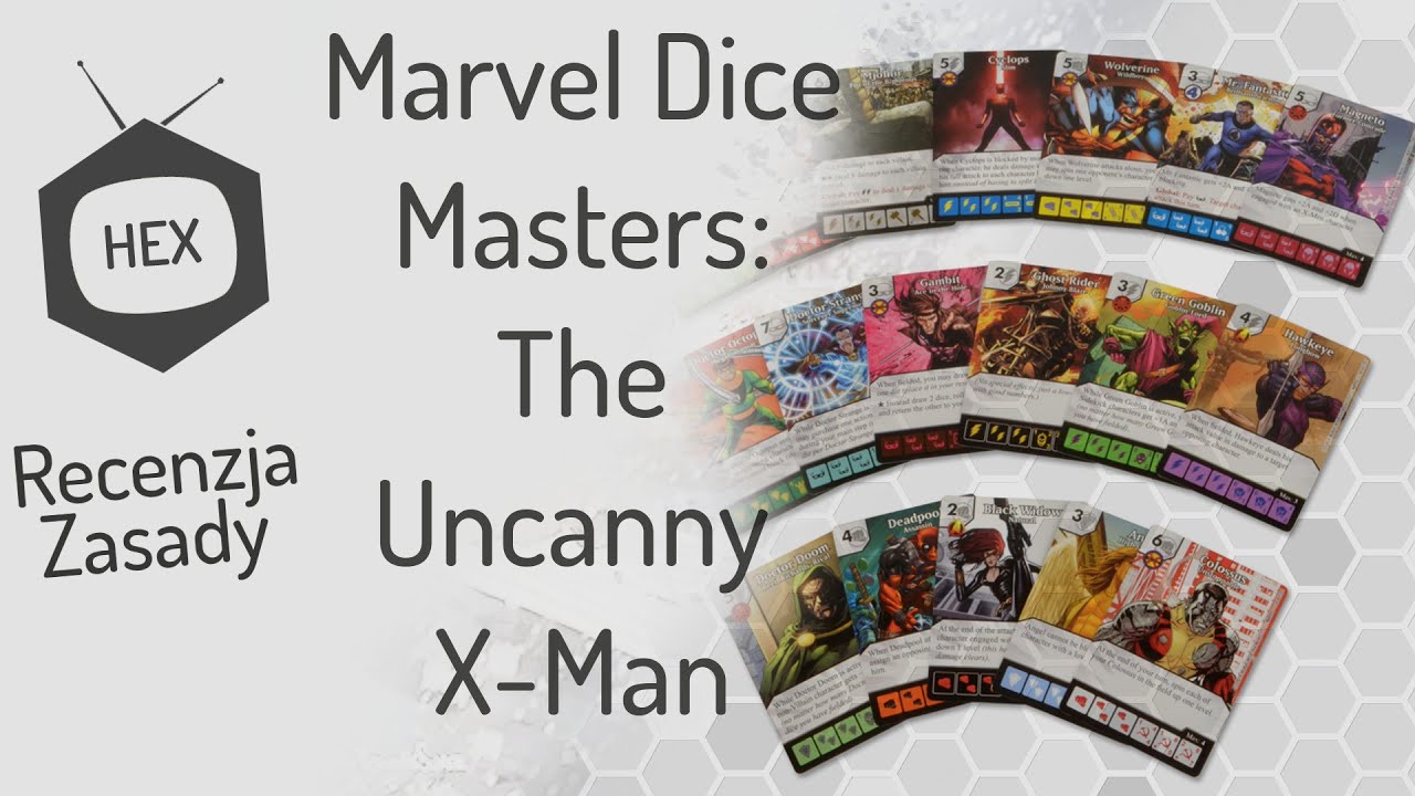 Marvel Dice Masters: The Uncanny X-Men - zasady & recenzja (hexTV) - YouTube