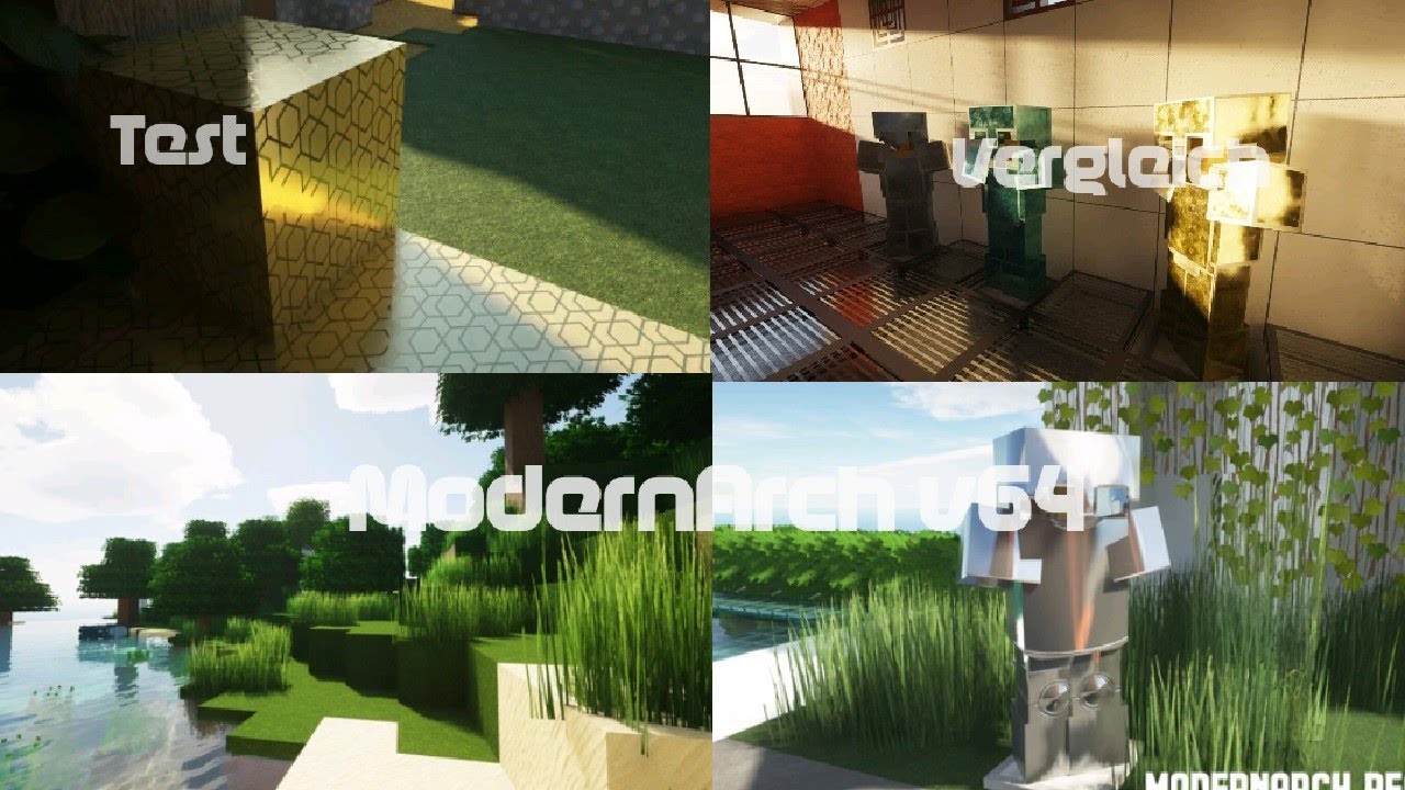 Modern Arch Texturen Pack Realistic Texturen Vs Vanilla Minecraft ...