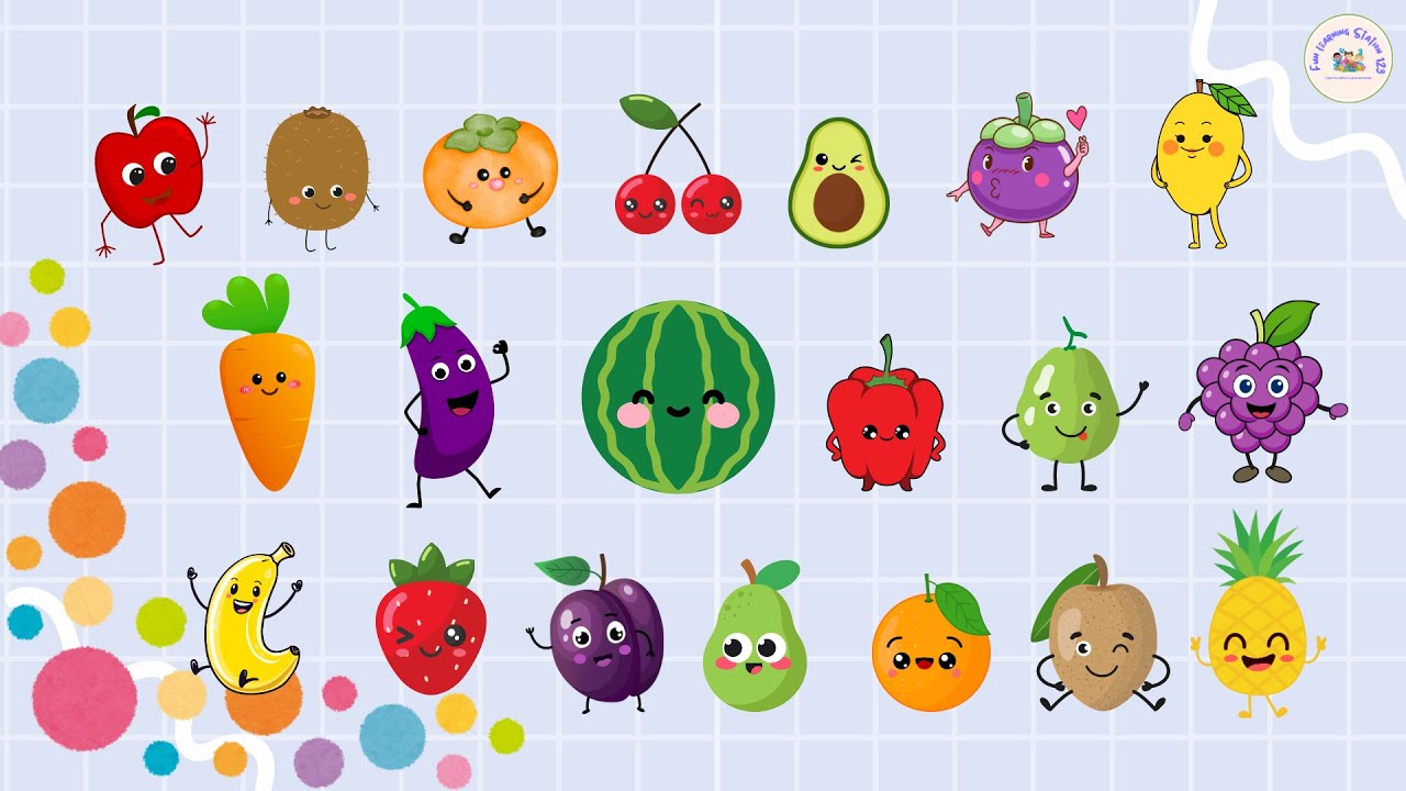 Fruit Colors | Learn Fruit Names and Colors | Educational videos for ...